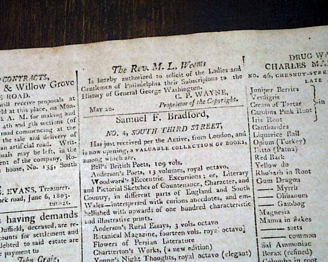 Parson Weems' book on George Washington... - RareNewspapers.com