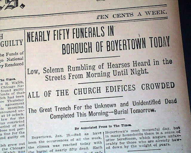 1908 Rhoads Opera House Fire... Boyertown PA... - RareNewspapers.com