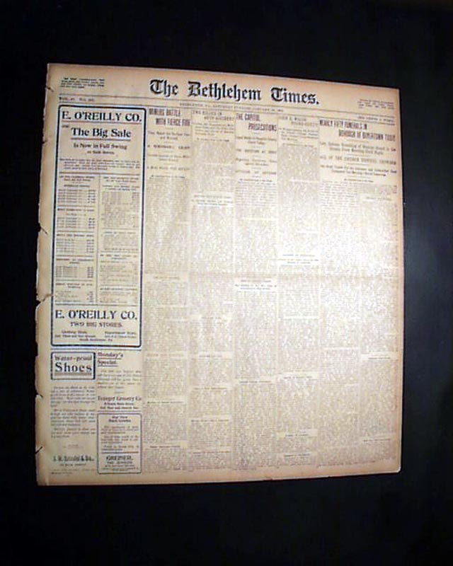 1908 Rhoads Opera House Fire... Boyertown PA... - RareNewspapers.com