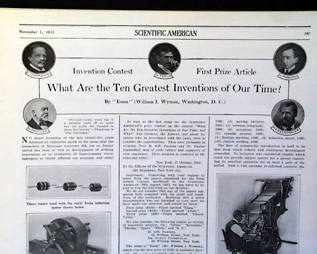 The Wright brothers, Thomas Edison and other inventors ...