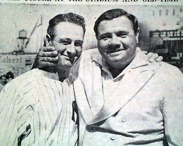 Lou Gehrig's "Luckiest man alive" speech... - RareNewspapers.com