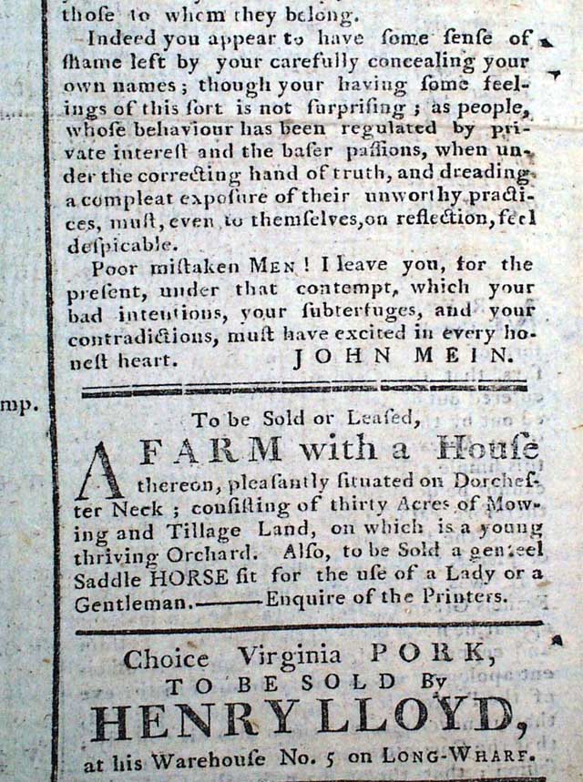 Nice--and controversial--on the Boston Non-Importation Agreement ...