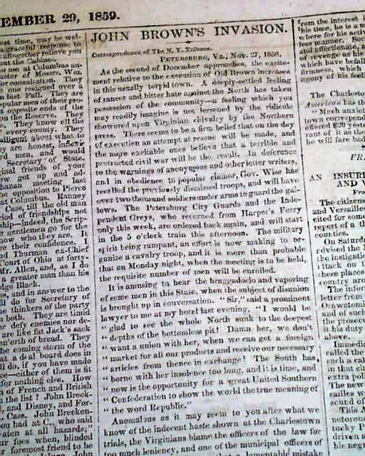 The John Brown raid at Harper's Ferry... Brownsville, Texas ...