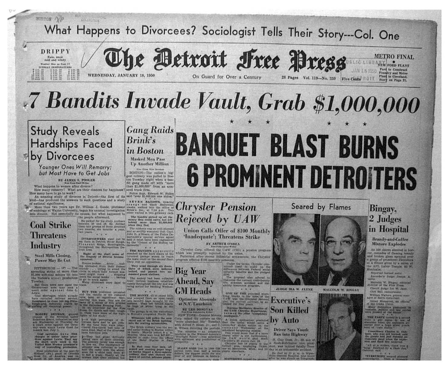 The Boston Brinks Robbery... - RareNewspapers.com