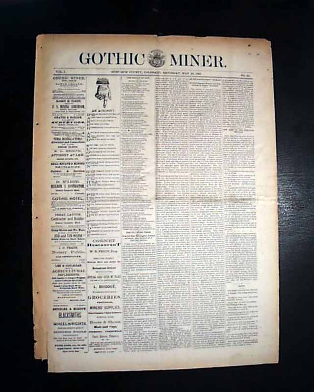 A ghost town newspaper & the only issues recorded... - RareNewspapers.com