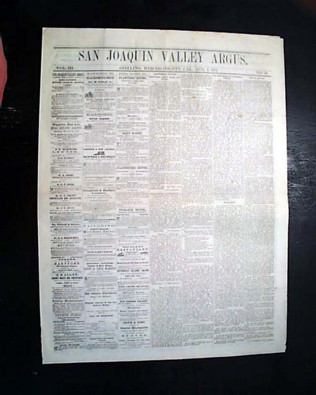 From the very small town of Snelling, California... - RareNewspapers.com