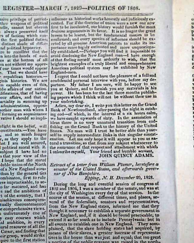 Inauguration & inaugural address of Andrew Jackson... - RareNewspapers.com