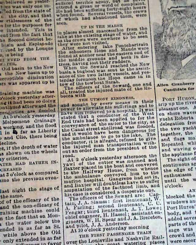 1888 New Orleans hurricane... - RareNewspapers.com