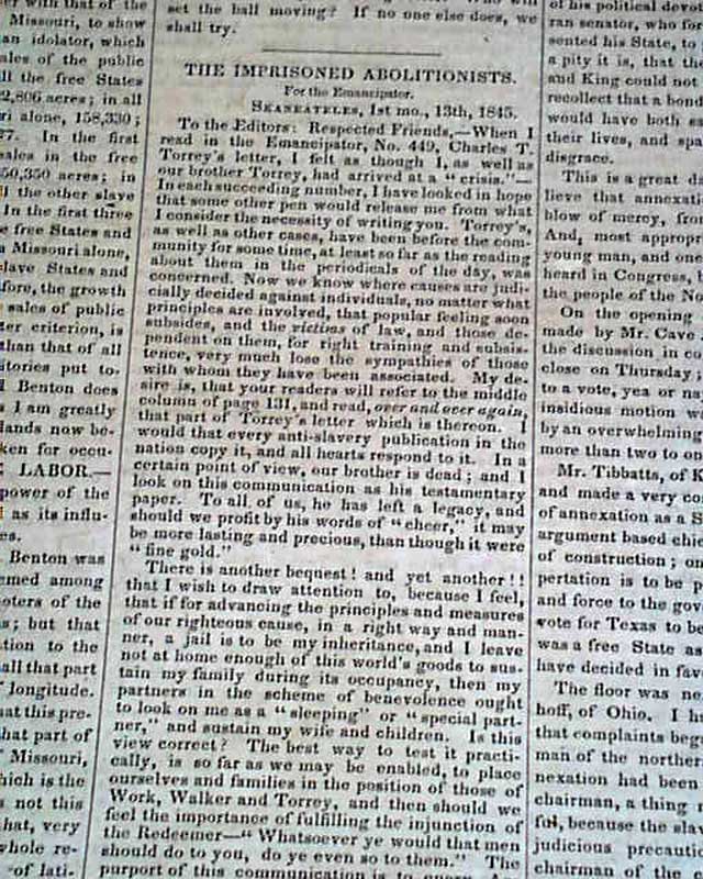 Promoting the abolitionists' cause... - RareNewspapers.com