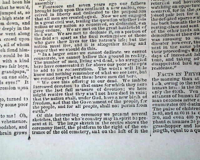 The Gettysburg Address... - RareNewspapers.com