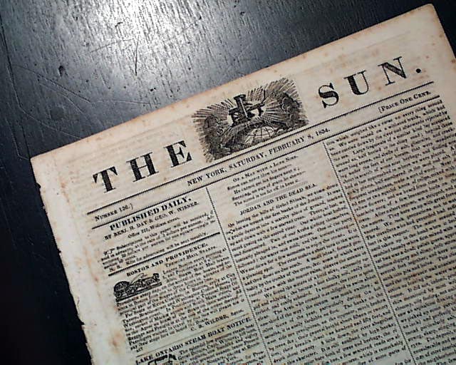 America's first penny newspaper... On Davy Crockett's autobiography ...