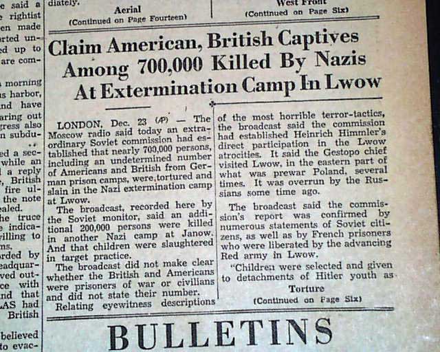 Janowska concentration camp... - RareNewspapers.com