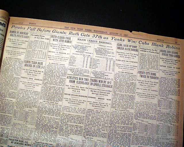 1st home run at Comisky Park.... Babe Ruth... - RareNewspapers.com