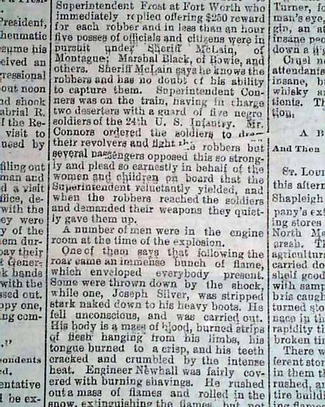 Infamous train robber Rube Burrow... - RareNewspapers.com