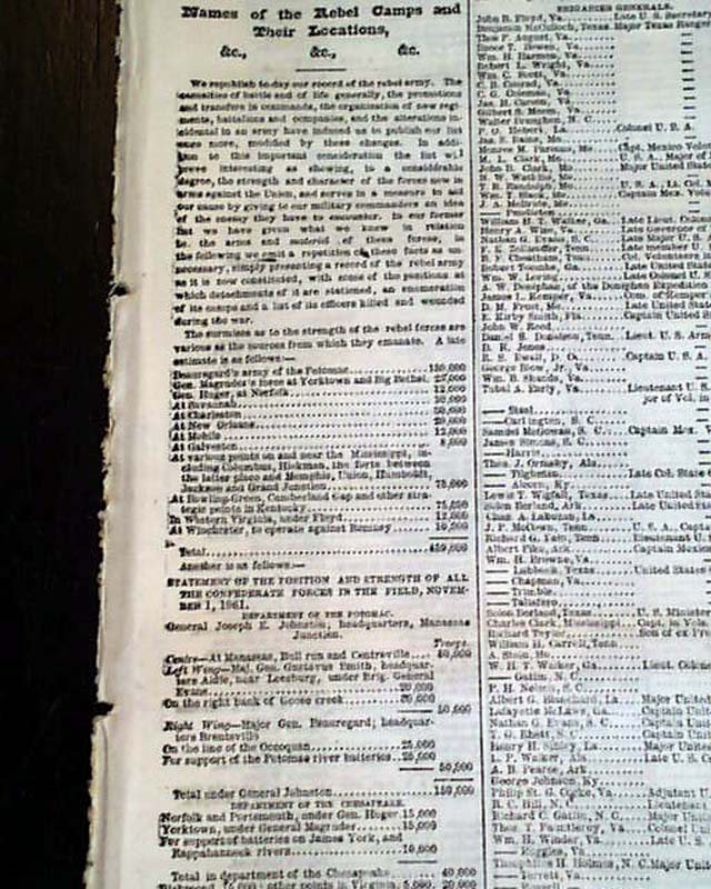Huge Name List Of Confederate Officers Civil War Map Huge Name List Of Confederate Officers Civil War Map