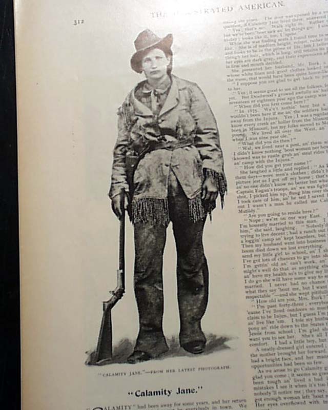 Very rare full-figure photograph of Calamity Jane... - RareNewspapers.com