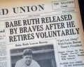 Babe Ruth retires... Boston Braves... - RareNewspapers.com