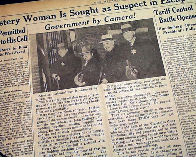 John Dillinger's famous escape... - RareNewspapers.com