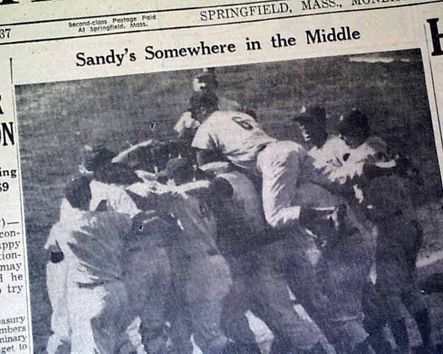 1963 World Series... Los Angeles Dodgers win... - RareNewspapers.com