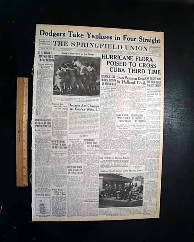 1963 World Series... Los Angeles Dodgers win... - RareNewspapers.com