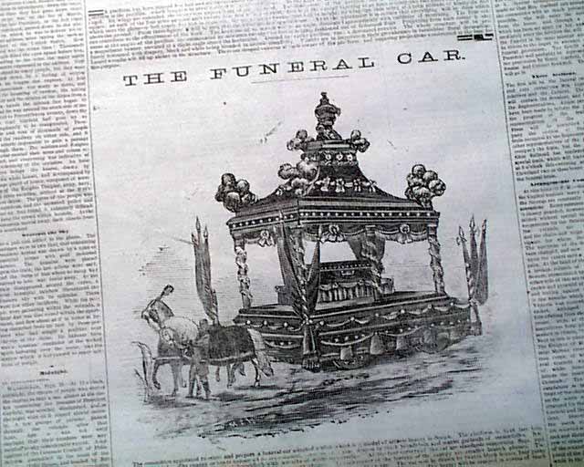 Graphic presentation of Garfield's funeral in a "hometown" newspaper ...