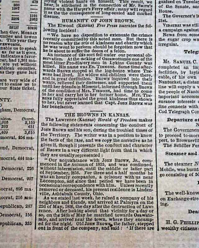 John Brown's raid at Harper's Ferry... - RareNewspapers.com