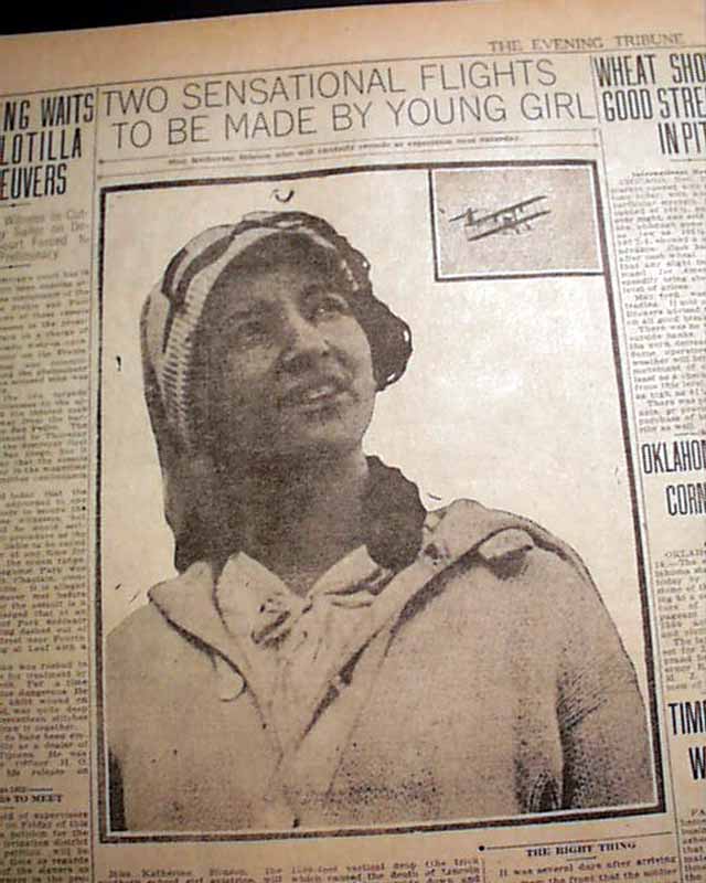 Katherine Stinson, famous aviatrix... - RareNewspapers.com