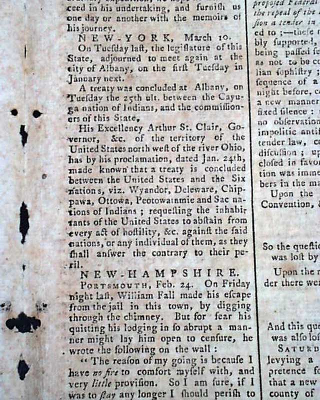 Scarce 18th century Rhode Island newspaper... - RareNewspapers.com