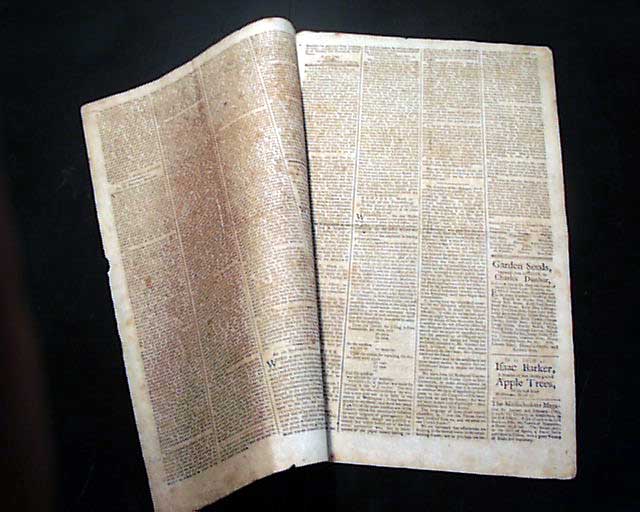 Scarce 18th century Rhode Island newspaper... - RareNewspapers.com