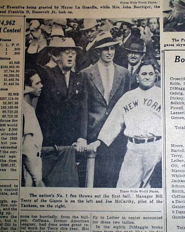 New York Yankees - World Series 1936... - RareNewspapers.com
