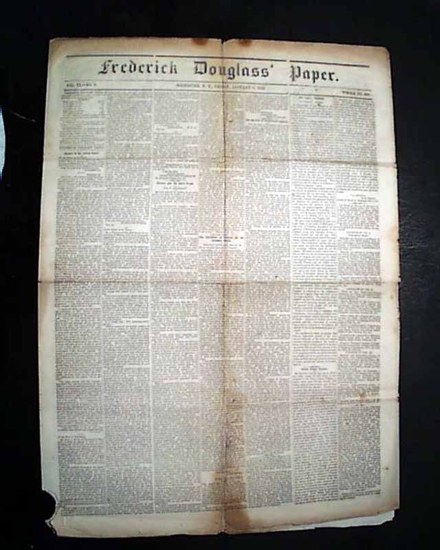 "The North Star" becomes "Frederick Douglass' Paper ...