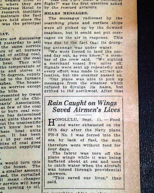 PN-9 No. 1 seaplane rescue... Commander John Rodgers ...