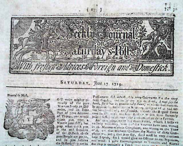 Capture of pirates... A beautiful masthead... - RareNewspapers.com