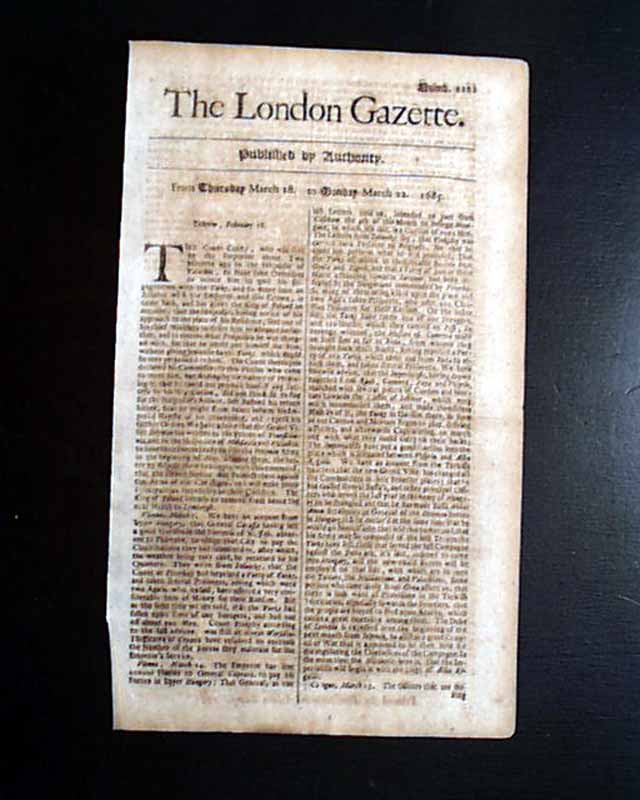 First London Gazette ad for a runaway, black slave... - RareNewspapers.com