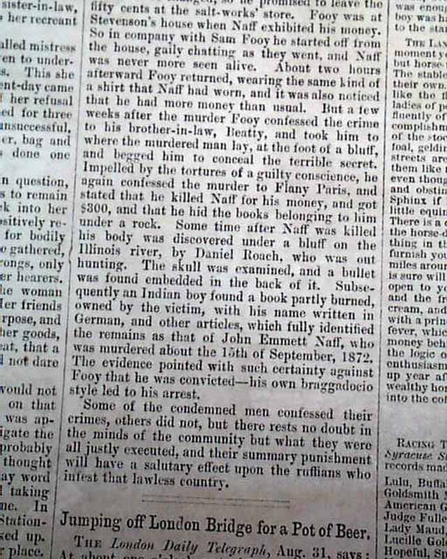 "Hanging Judge" Isaac Parker hangs six at once... - RareNewspapers.com