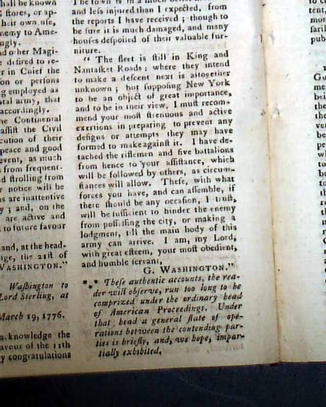 Two letters signed by George Washington... - RareNewspapers.com