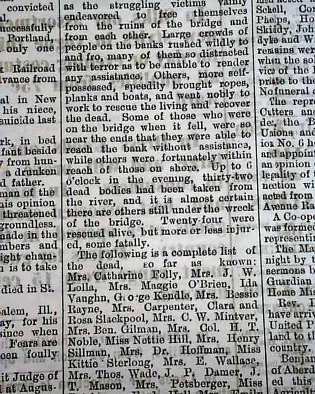 Dixon, Illinois bridge disaster... - RareNewspapers.com