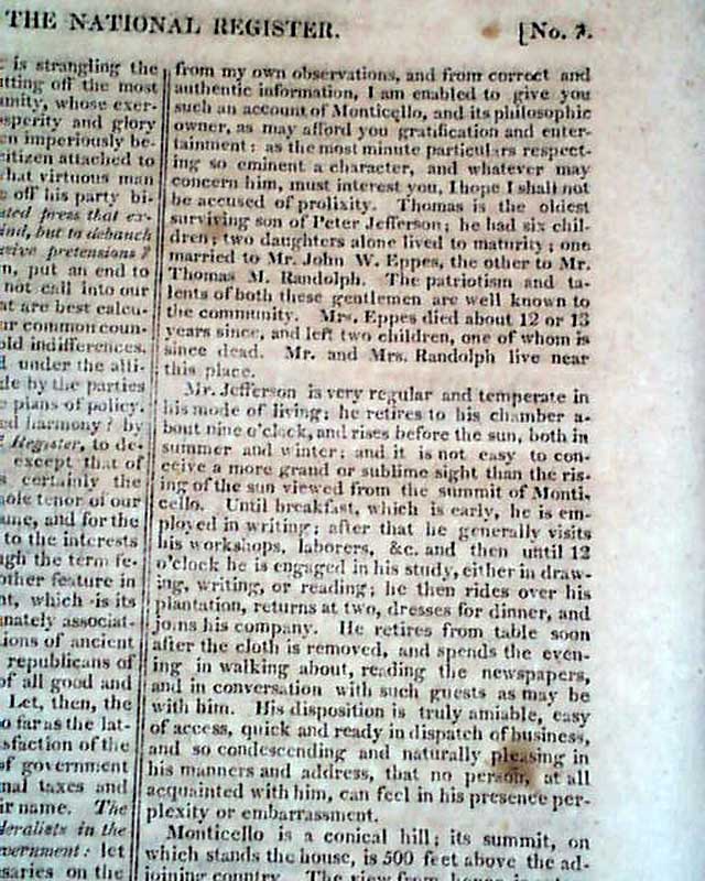 Nice on Thomas Jefferson... Letter from Ben Franklin ...