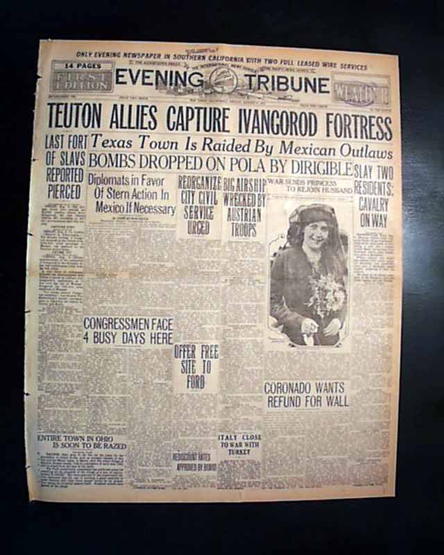 1915 Bandit War... Texas raids by Mexicans... - RareNewspapers.com