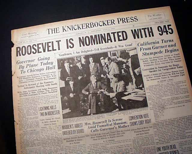 Franklin D. Roosevelt... - RareNewspapers.com