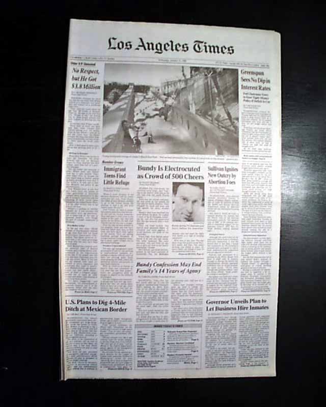 Ted Bundy electric chair execution... - RareNewspapers.com