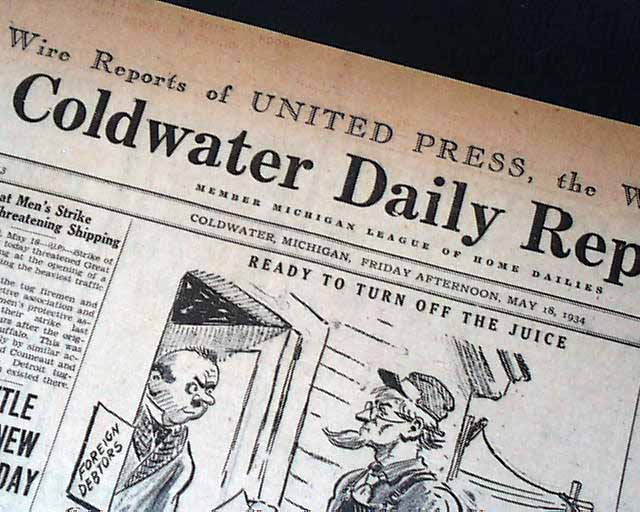 1934 John Dillinger gang... Flint, Michigan robbery... - RareNewspapers.com