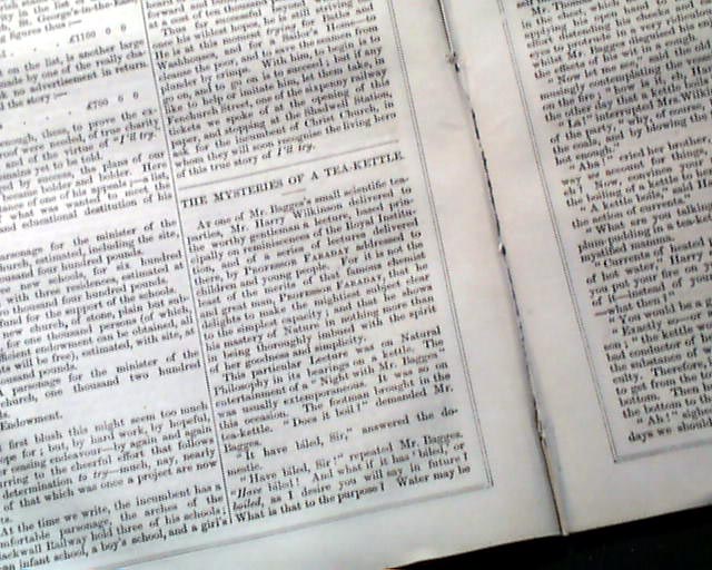 Rare 1850 magazine by author Charles Dickens literature ...