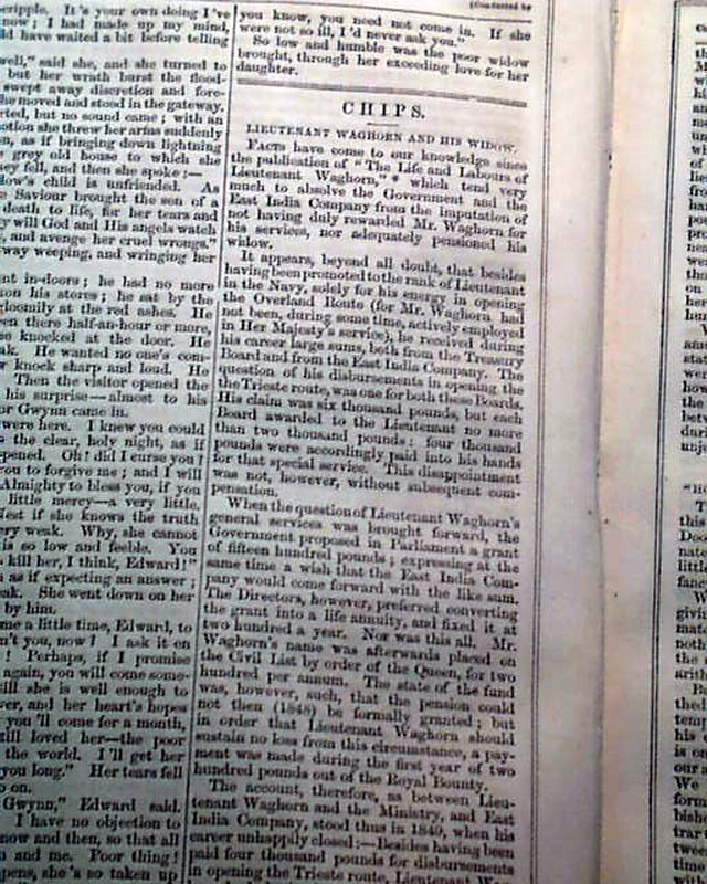 Rare 1850 magazine by author Charles Dickens literature ...