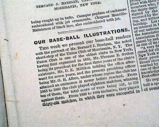 Baseball print from 1866... - RareNewspapers.com