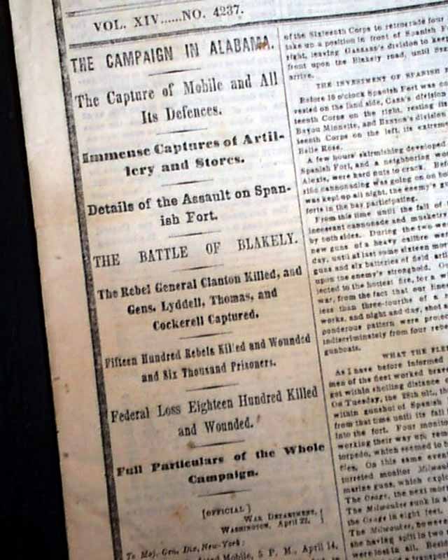 End of the Civil War... Funeral of Abraham Lincoln... - RareNewspapers.com