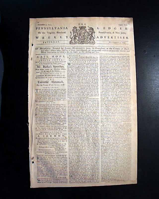 One of the more historic documents of the colonial period ...
