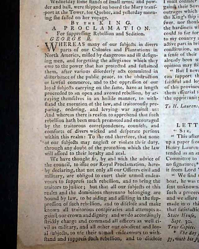 One of the more historic documents of the colonial period ...