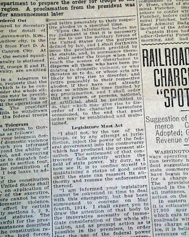 1914 Ludlow massacre... Colorado coalfield war... - RareNewspapers.com