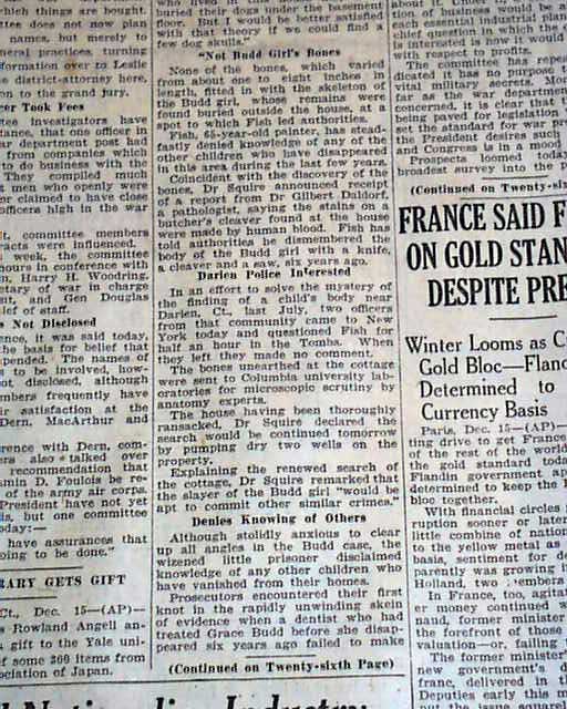 Serial killer & rapist Albert Fish captured in 1934... - RareNewspapers.com